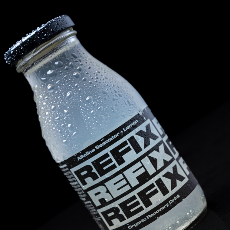 REFIX Lemon - Organic seawater hydrating drink - Glass bottle – Arabian Organics