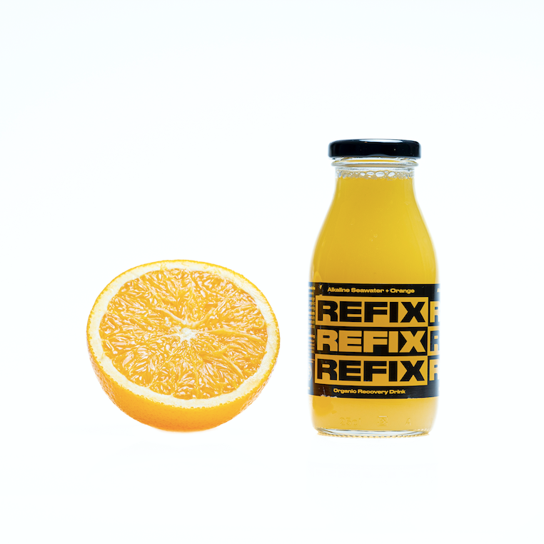 REFIX Orange - Organic seawater hydrating drink - Glass bottle – Arabian Organics