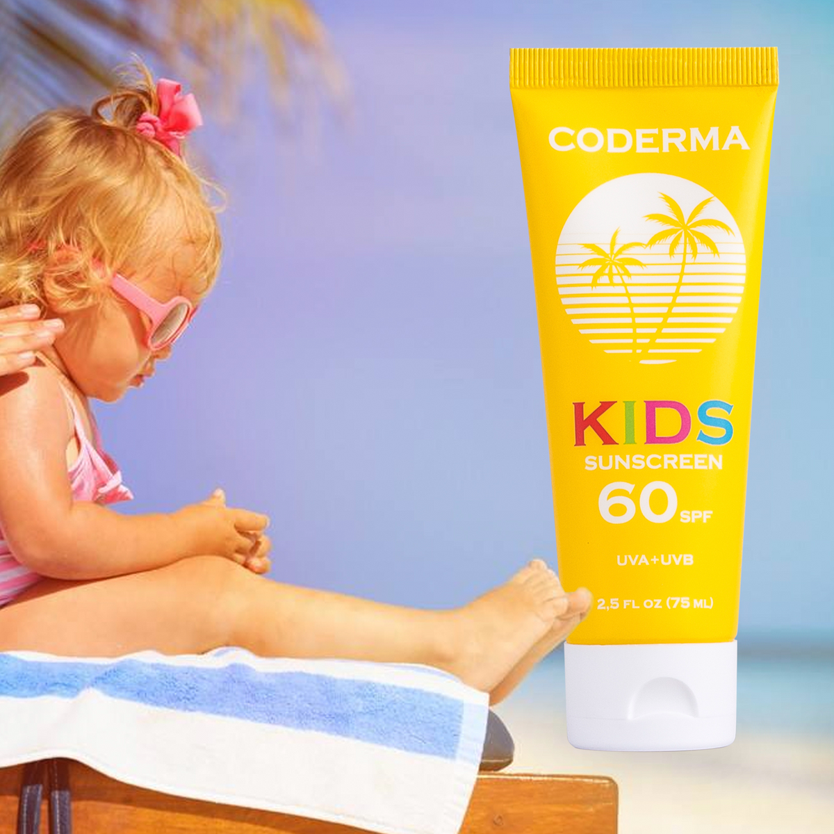 CODERMA Sunscreen for children from 1 year old SPF 60 – Arabian Organics