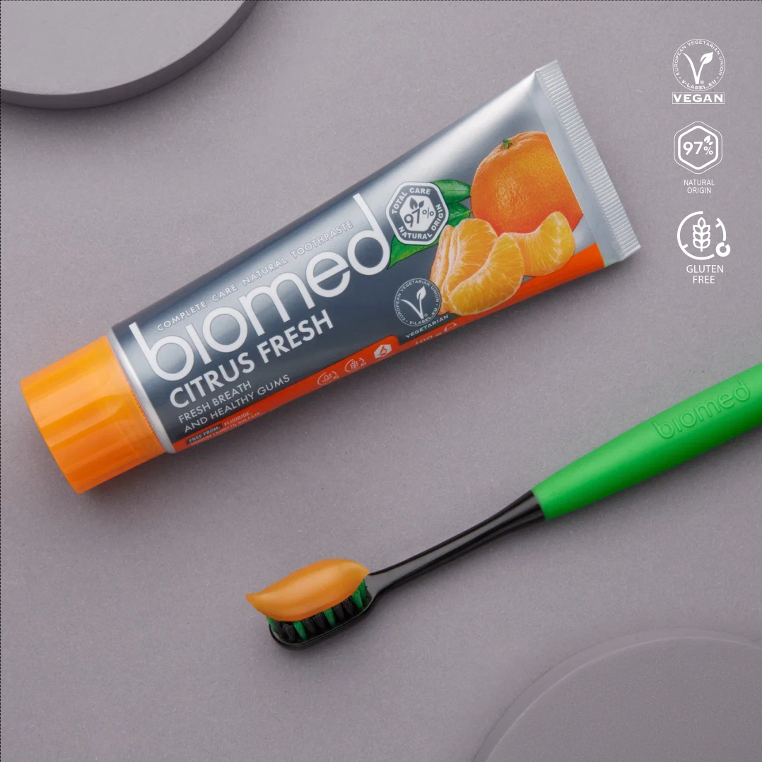 Biomed Citrus Fresh 97% Natural Toothpaste | Orange, Fresh Breath ...