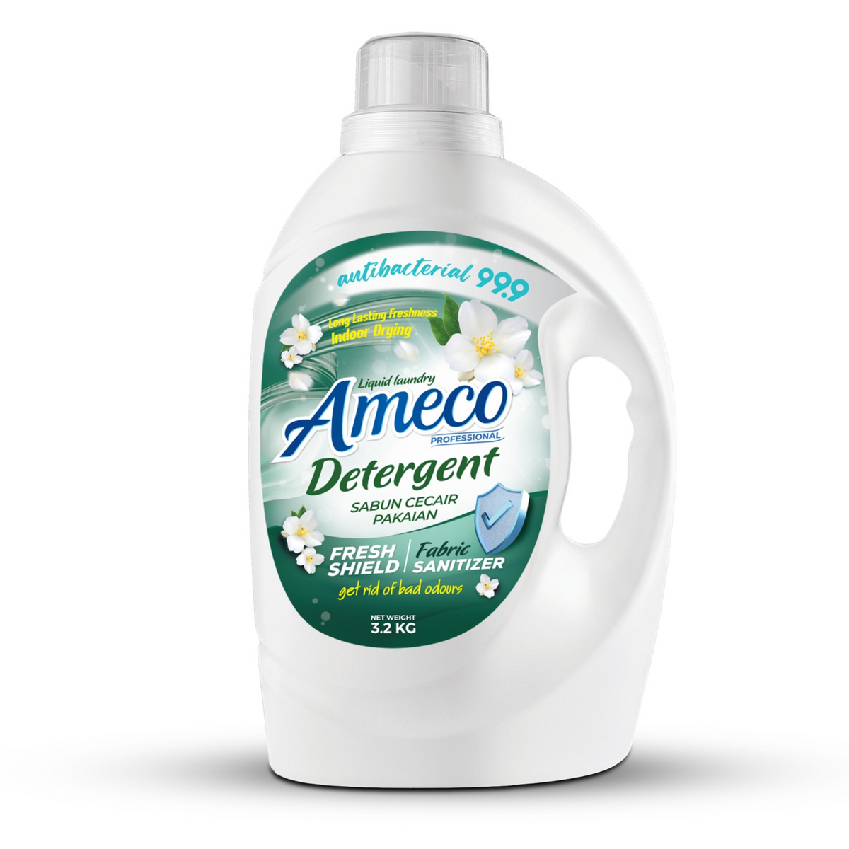 AMECO PROFESSIONAL LIQUID LAUNDRY DETERGENT FRESH SHIELD – Arabian Organics