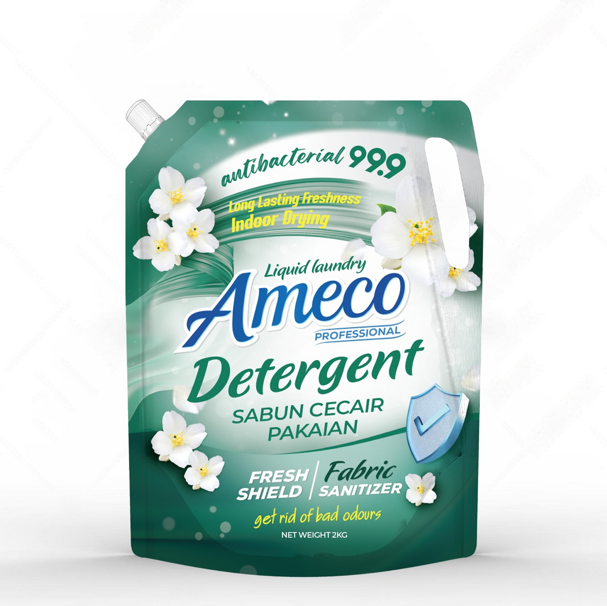 AMECO PROFESSIONAL LIQUID LAUNDRY DETERGENT FRESH SHIELD – Arabian Organics