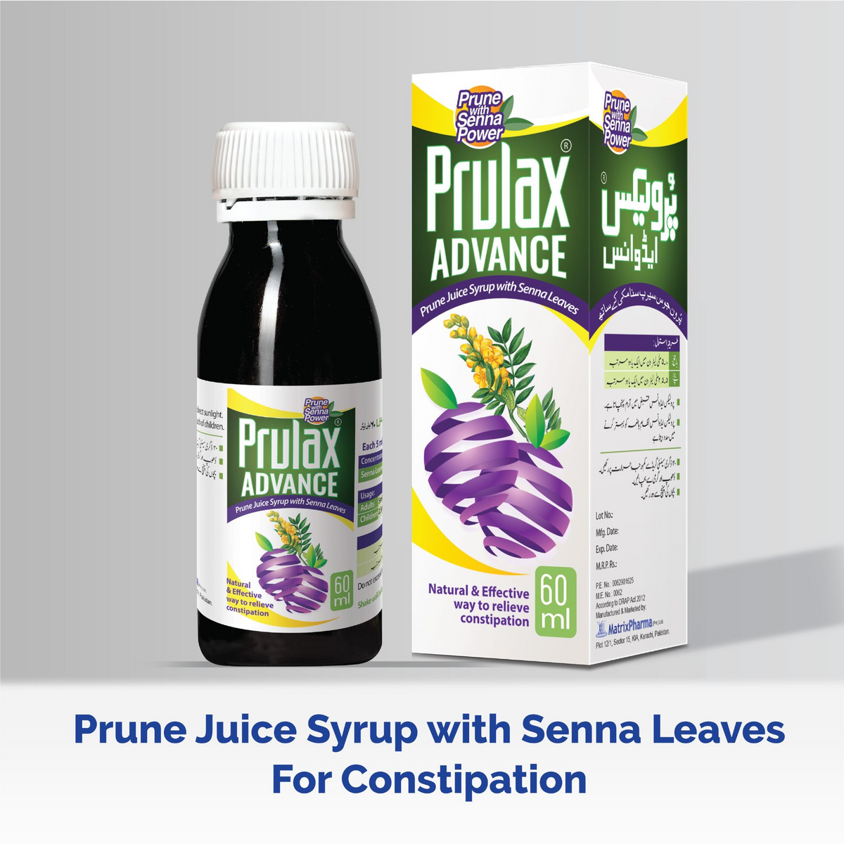 Prulax Advance Prunes Juice Syrup with Senna Leaves for Effective Cons ...