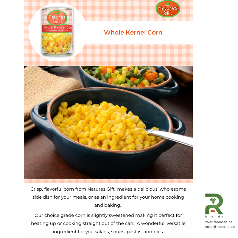 Natures Gift Whole Kernel Corn 400g – Arabian Organics