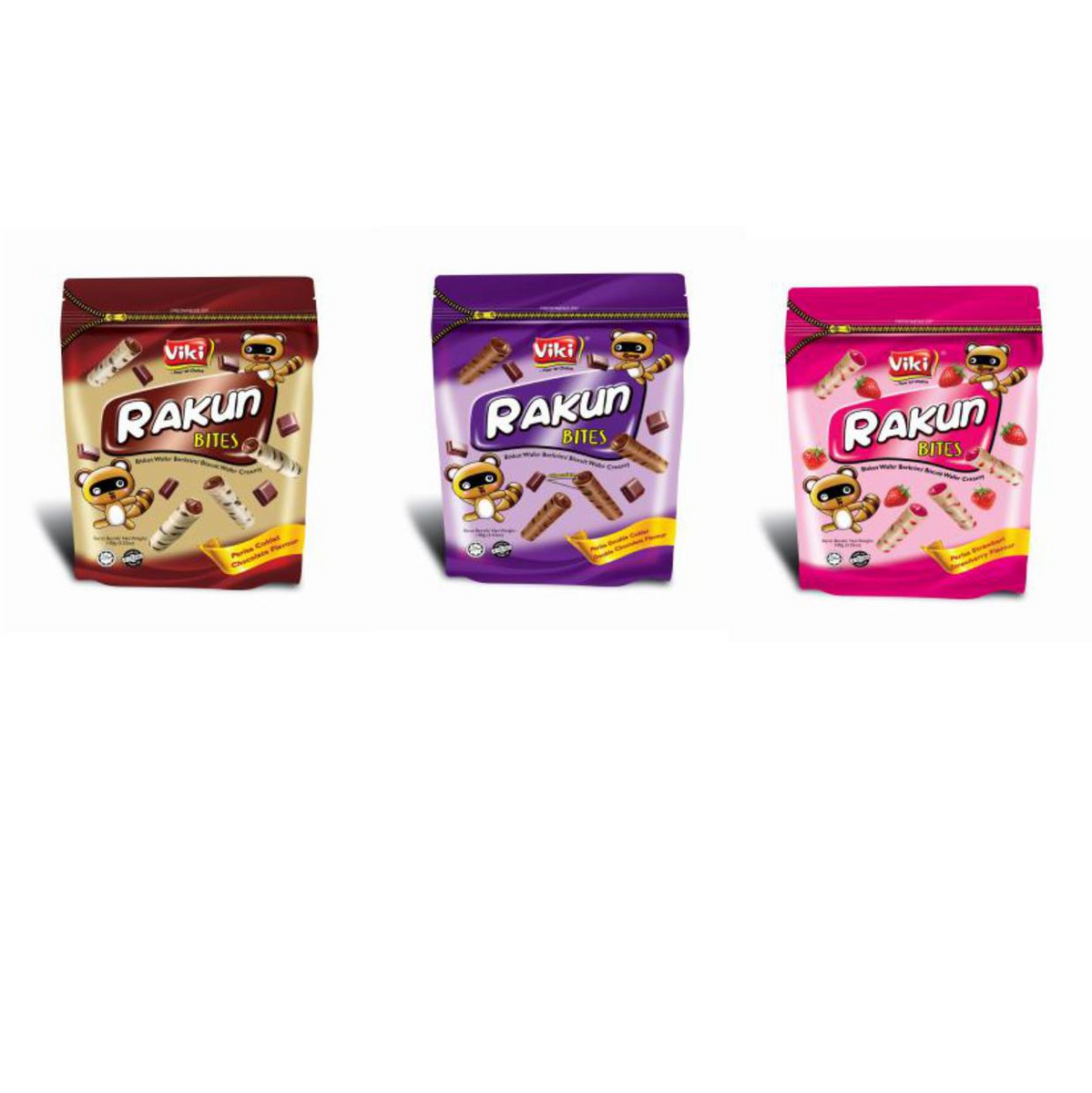 RAKUN BITES - CHOCOLATE, DOUBLE CHOCOLATE, STRAWBERRY – Arabian Organics