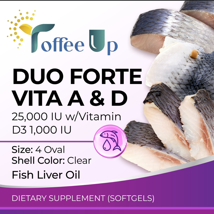DUO FORTE VITA A & D 25,000 IU w/Vitamin D3 1,000 IU – Arabian Organics