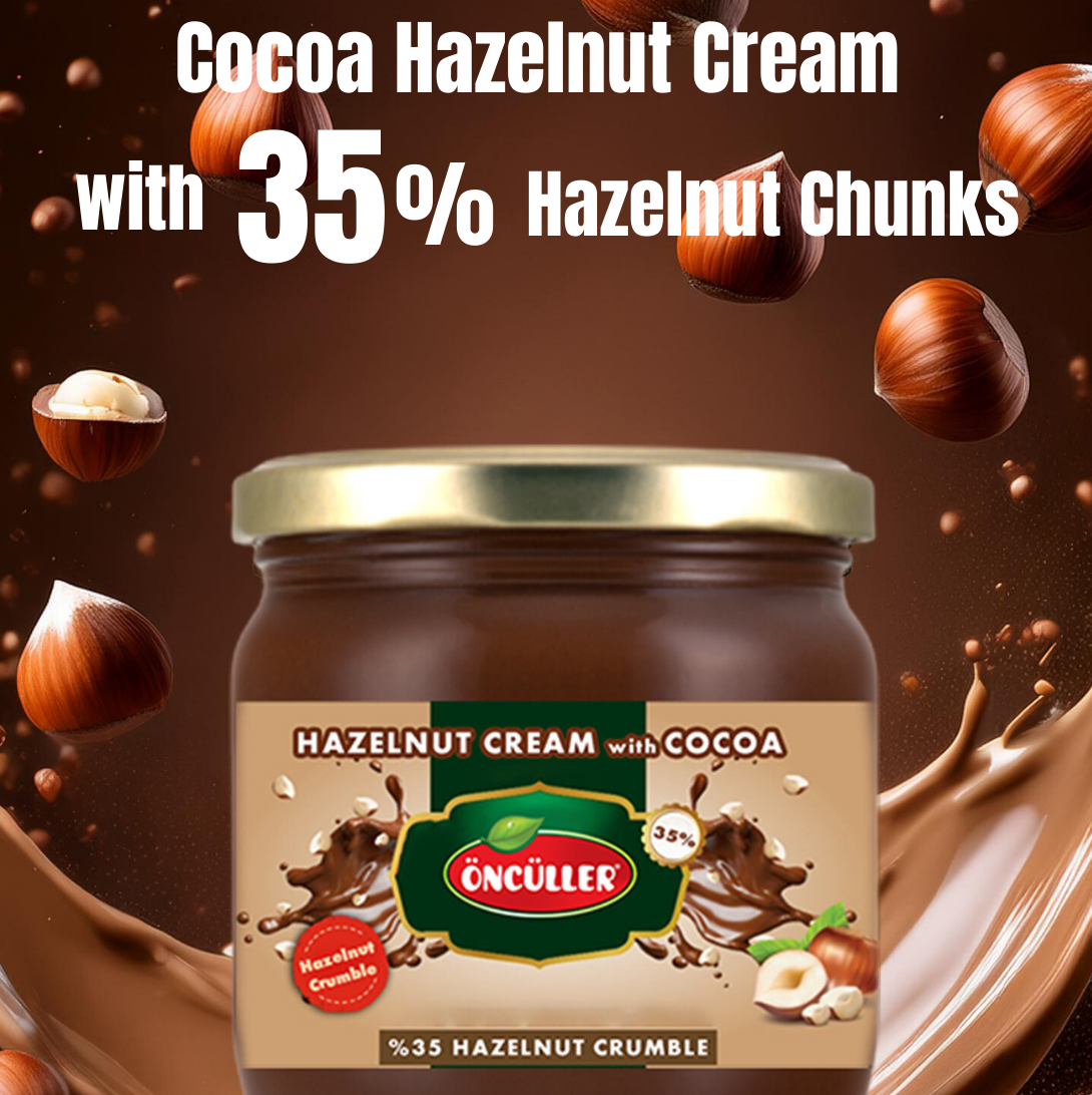Cocoa Hazelnut Cream with Hazelnut Chunks – Arabian Organics