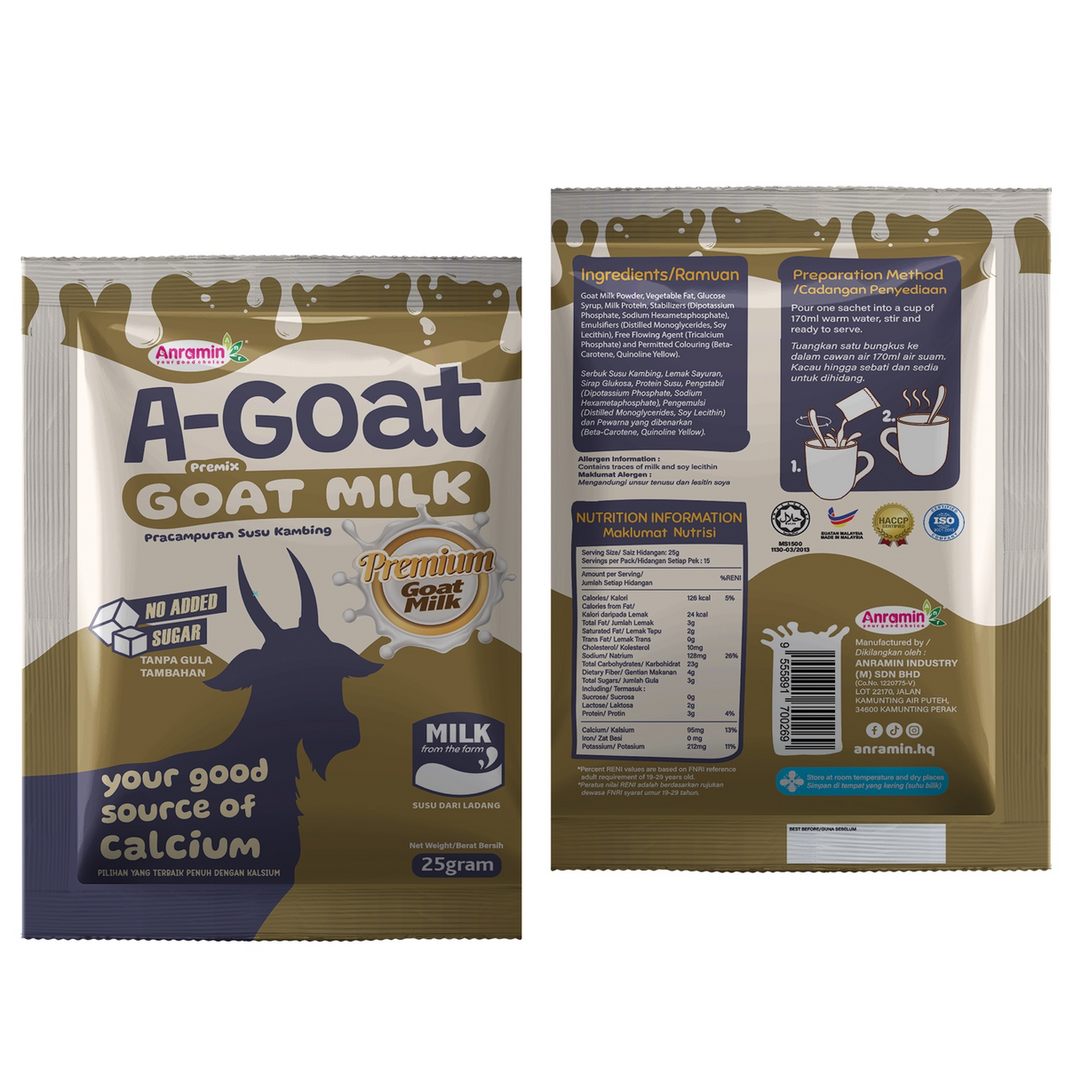 Anramin Goat Milk Premium | Nutrient-Rich, Halal Goat Milk Beverage ...