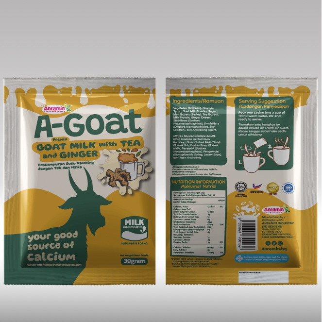 Anramin Goat Milk with Tea & Ginger | Soothing & Nutritious Beverage ...
