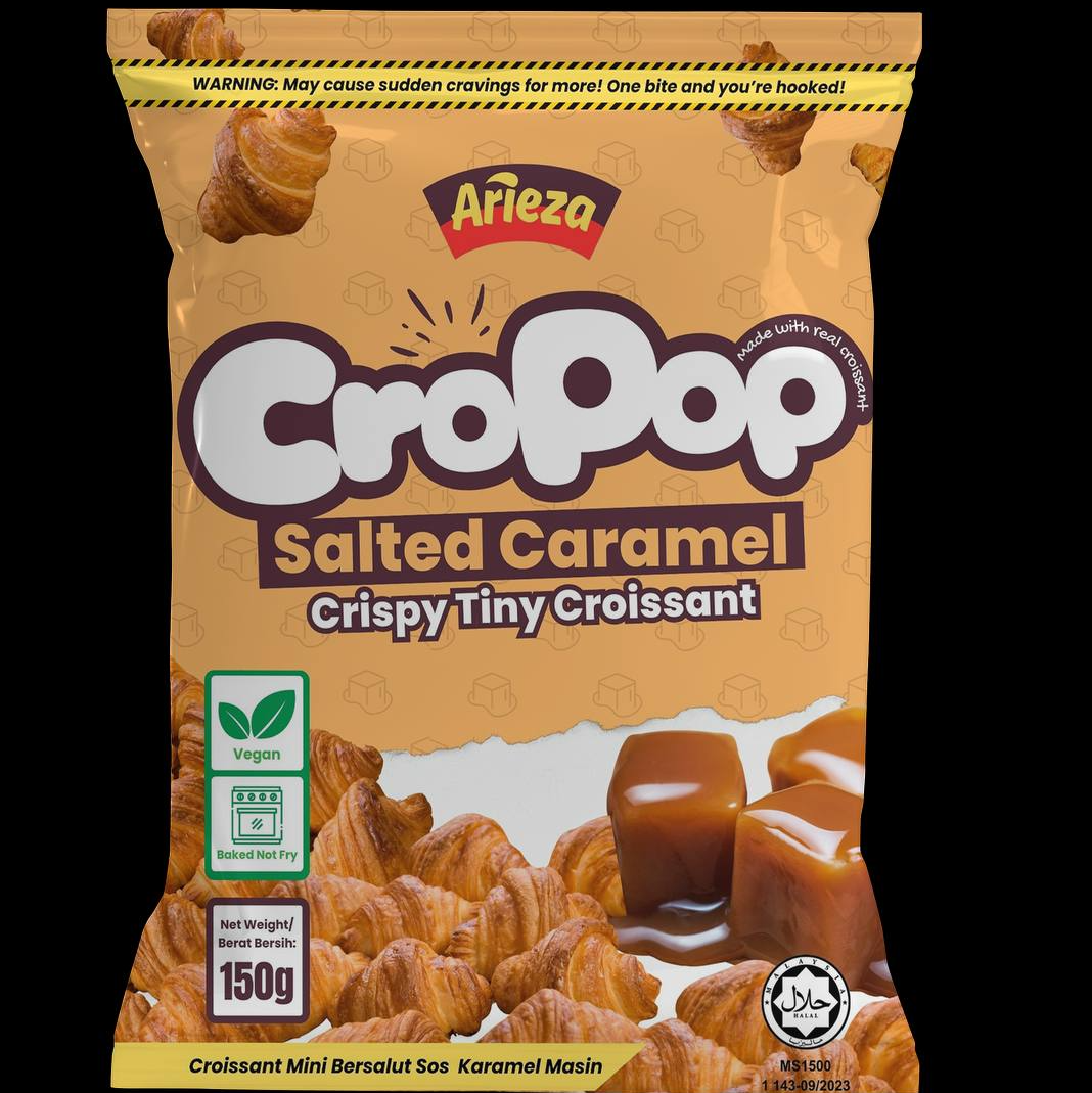 SALTED CARAMEL CRISPY AND SOFT TINY CROISSANT – Arabian Organics