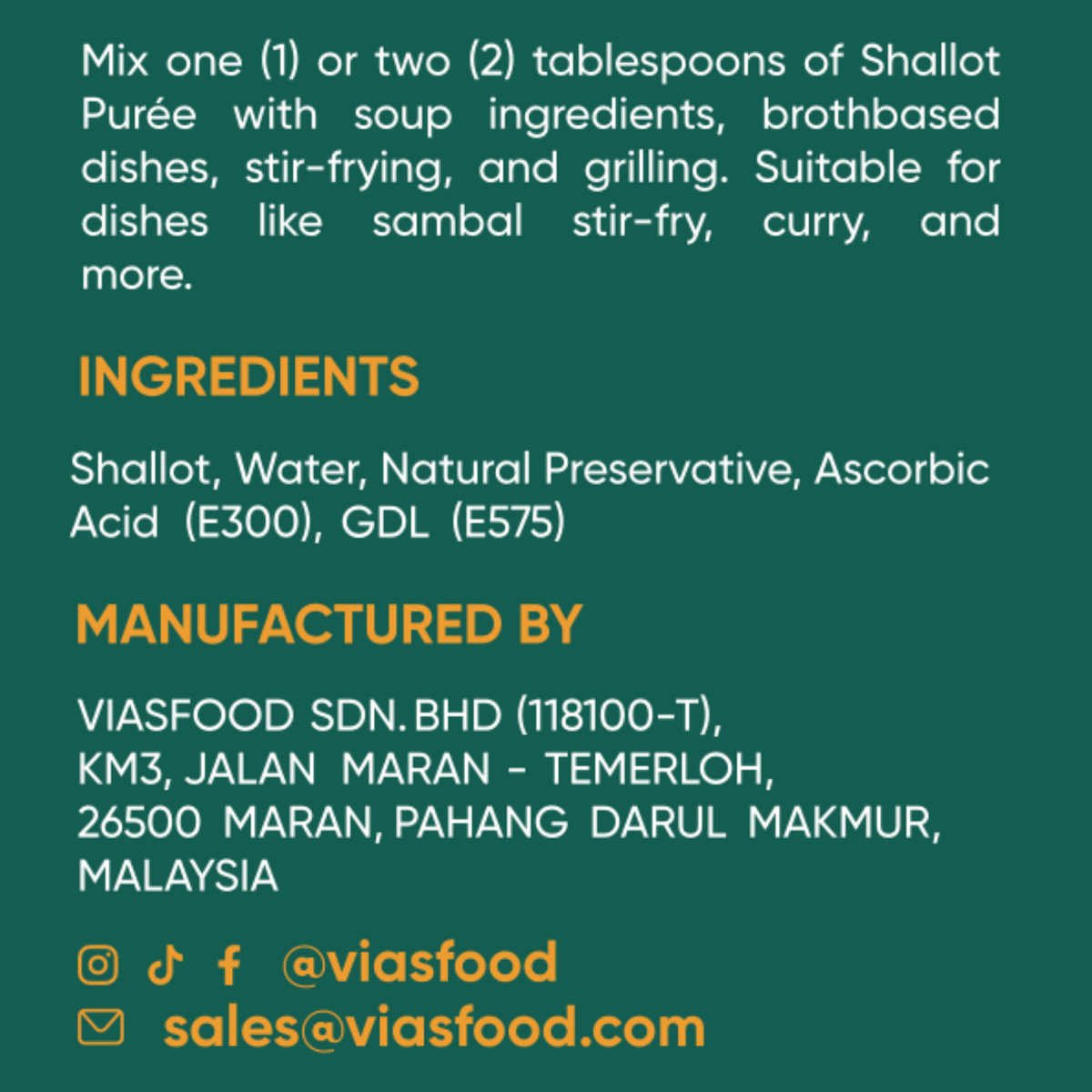 SHALLOT PUREE – Arabian Organics
