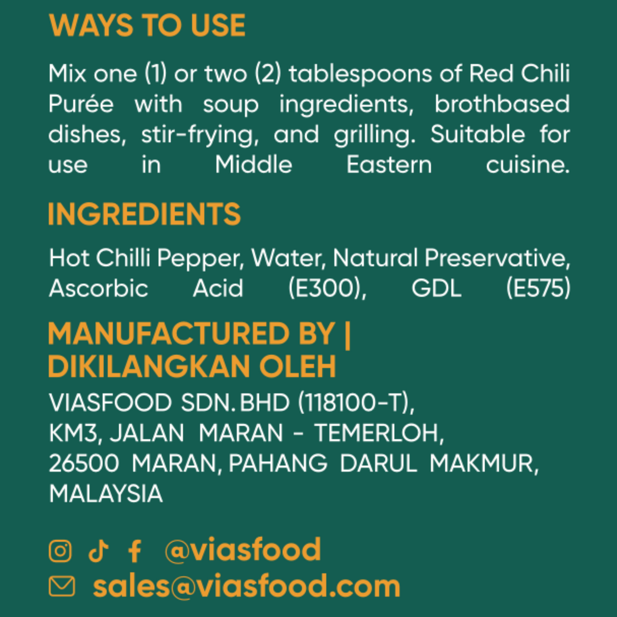 RED CHILI PUREE – Arabian Organics