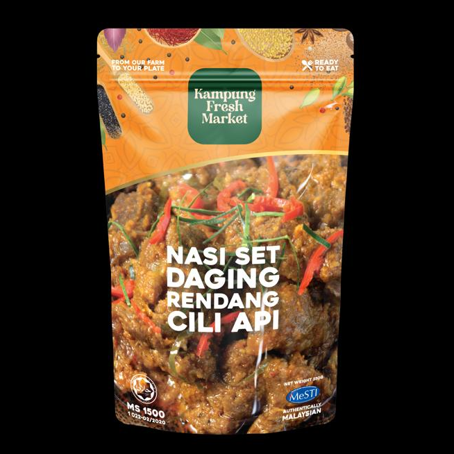 NASI SET DAGING RENDANG CILI API – Arabian Organics