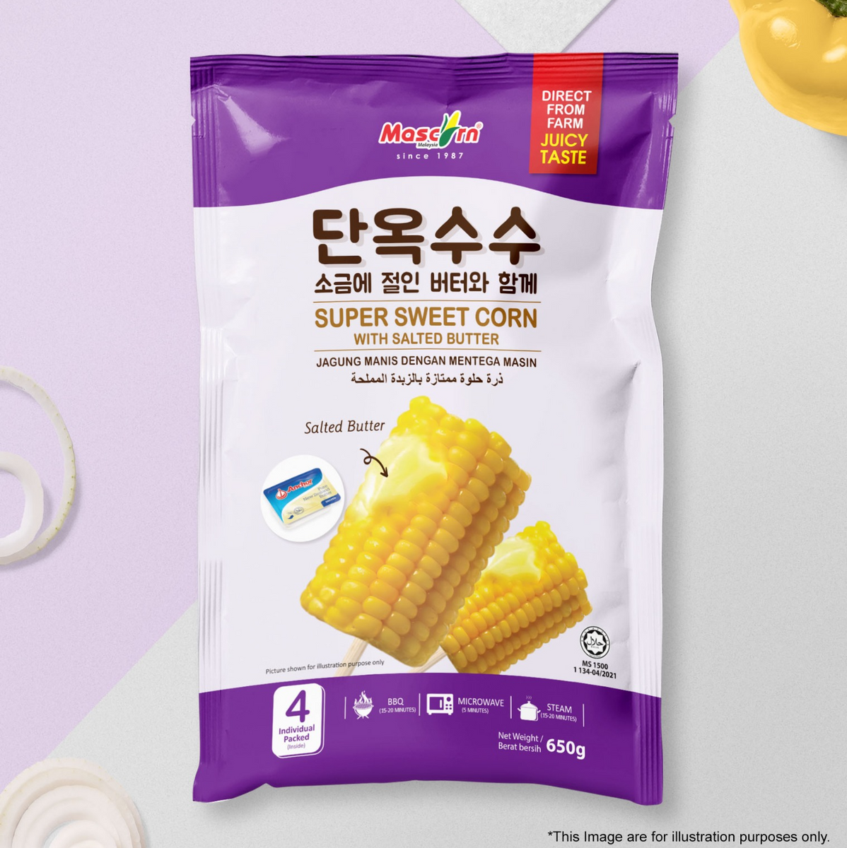 Super Sweet Corn on Cob with butter (4 individual packs) 650g – Arabian ...