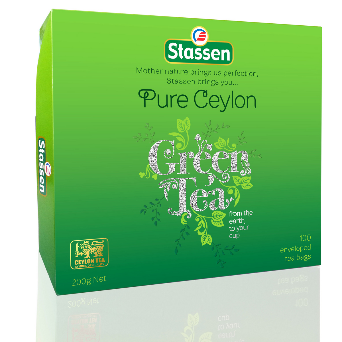 PURE CEYLON GREEN TEA - 100 PAPER ENVELOPE TEA BAGS – Arabian Organics