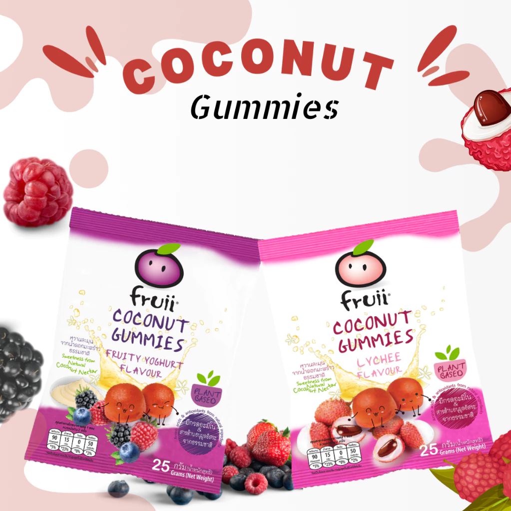 Organic Coconut Vinegar Gummies | Lychee Flavor with Natural Sweetness ...