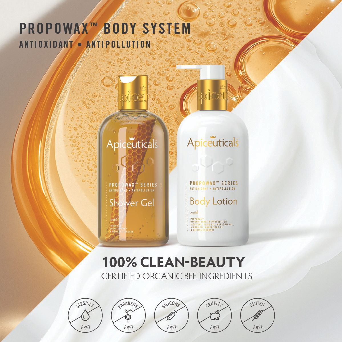 Apiceuticals Antioxidant Body-Care Duo – PROPOWAX™ – Arabian Organics