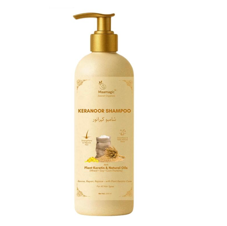 plant keratin shampoo with soy, corn protein – Arabian Organics