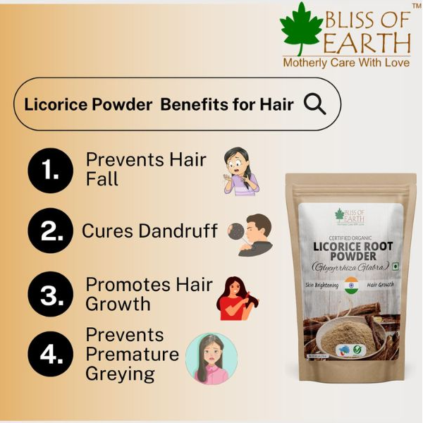Bliss of Earth Organic Licorice Root Powder 453gm – Arabian Organics