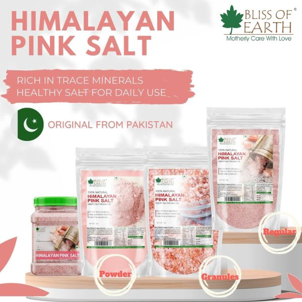 Bliss of Earth Pure Himalayan Pink Salt 500gm – Arabian Organics