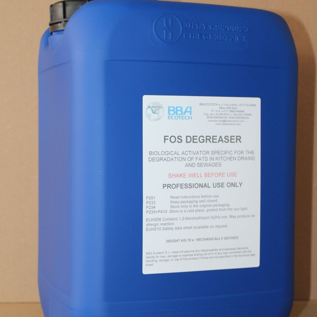 FOS Degreaser - natural treatment of grase traps and kitchen sewages ...