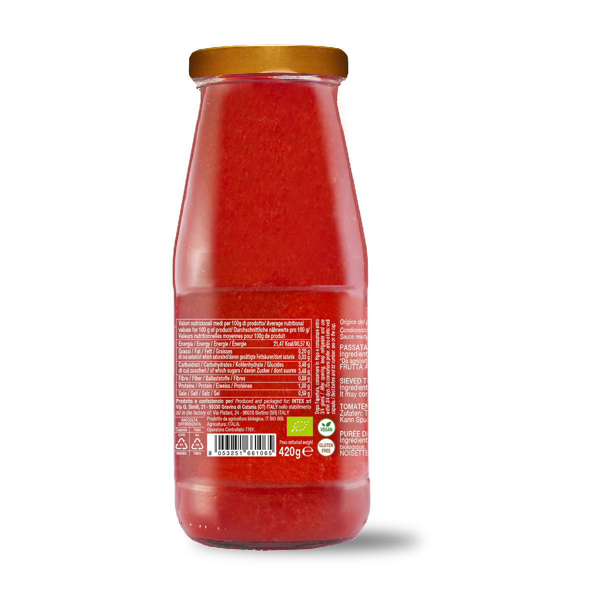 Passata di pomodoro bio 420g – Arabian Organics
