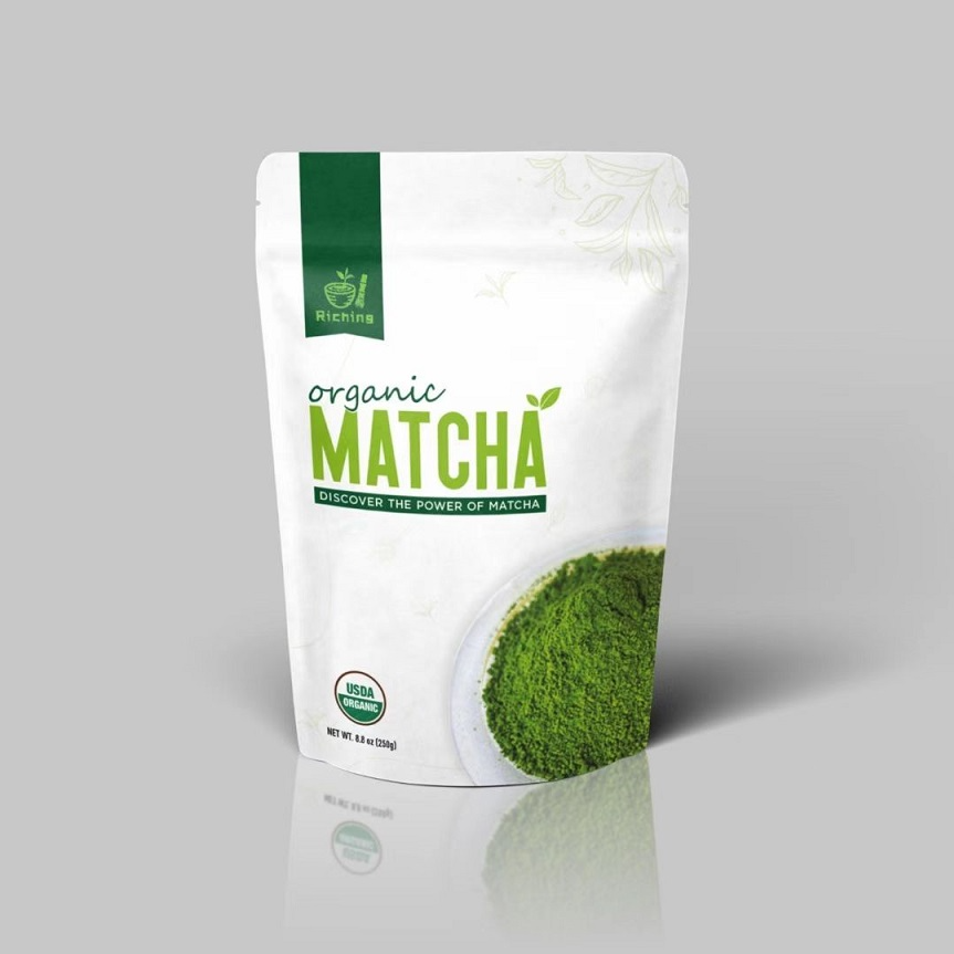 Customized Private Label Matcha Bags - Riching Matcha | Tailored for Y ...