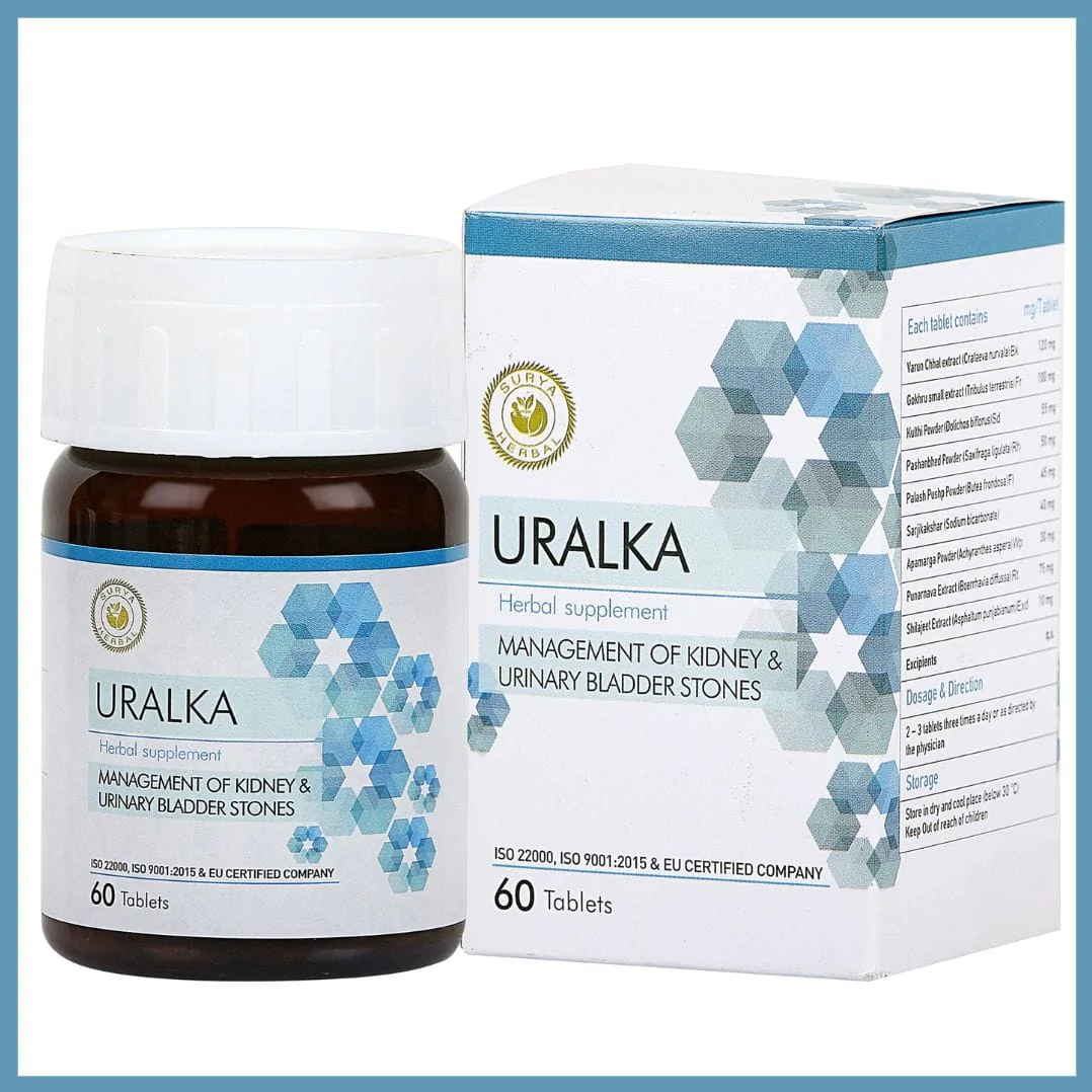 HerbRoot Uralka Tablets (60 Tablets) - kidney and urinary stones ...