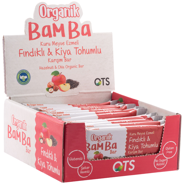 Bamba Organic Fruit & Nuts Bar - Hazelnut & Chia – Arabian Organics