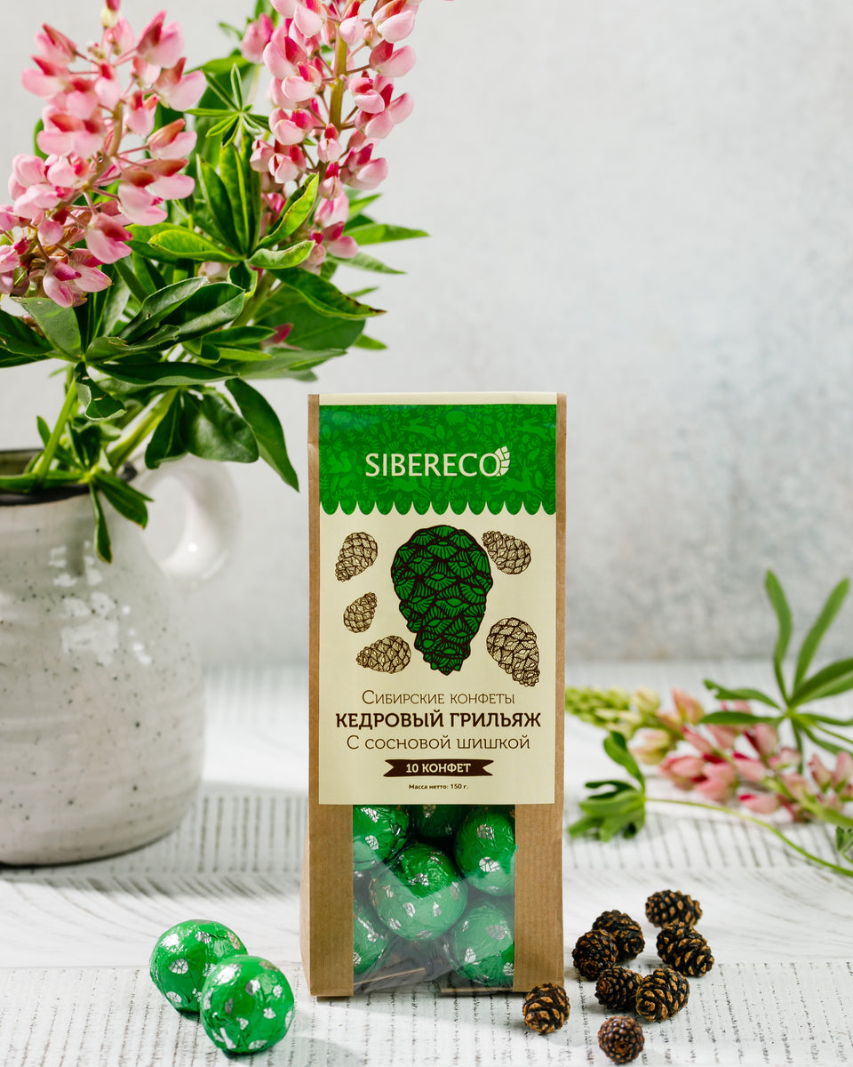 SIBERECO CANDIES, Cedar sweets Shishka, 150g – Arabian Organics