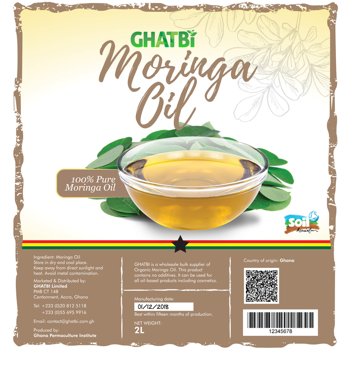 Moringa Oil 2L – Arabian Organics