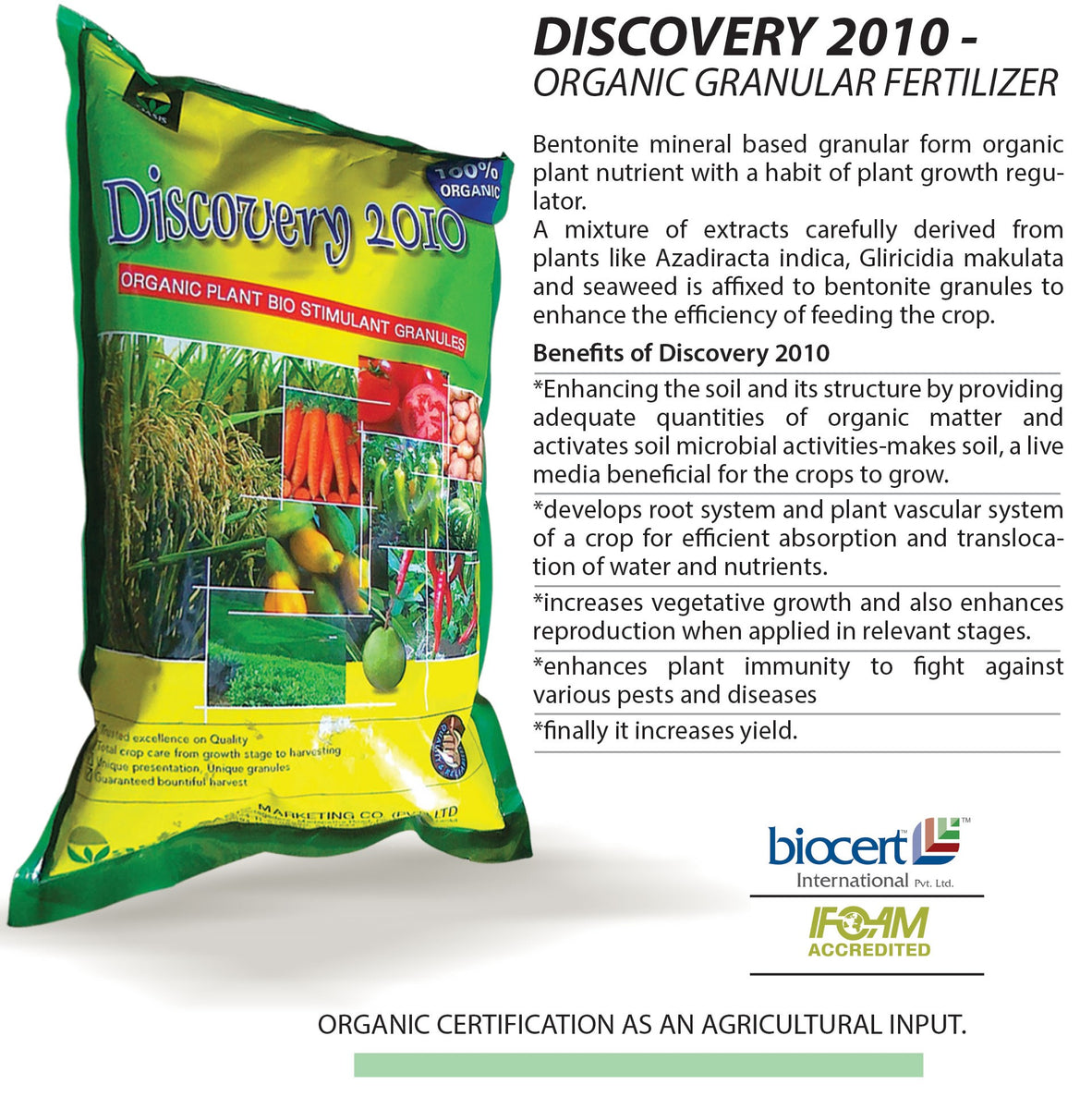 Discovery 2010 Organic Granular Fertilizer – Arabian Organics