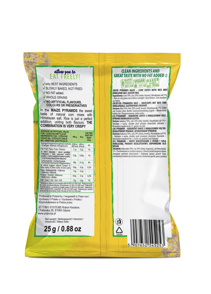 Pyramids Maize 25g – Arabian Organics